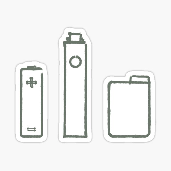 "Vape icon Battery and MOD" Sticker for Sale by 2vape | Redbubble