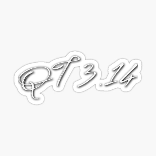 "qt3.14" Sticker for Sale by dog8787 | Redbubble