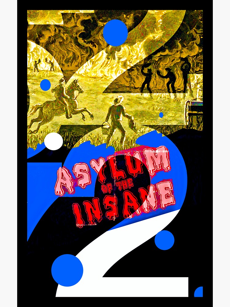 "Asylum of the Insane" Sticker for Sale by AFKnott | Redbubble