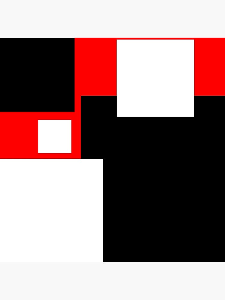 "Modern Style Colour Blocks Red Background" Photographic Print by ...