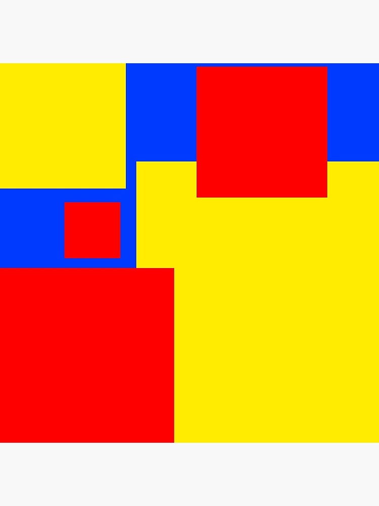 "Modern Style Colour Blocks Primary Colours" Poster for Sale by qlobba ...