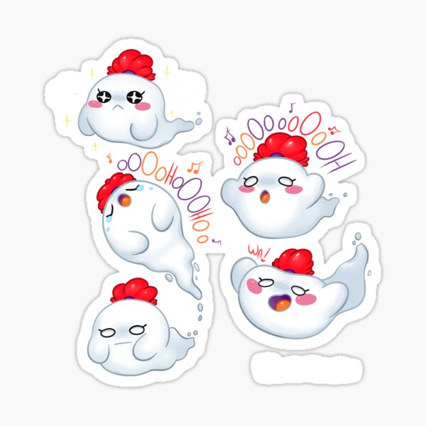 "little ghost" Sticker for Sale by ShimoSpookapple | Redbubble