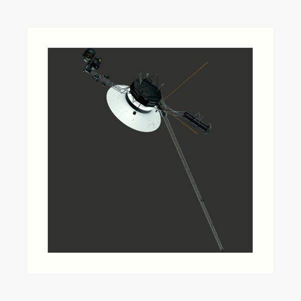 Voyager Probe Space Exploration Nasa Art Print By Quark Redbubble