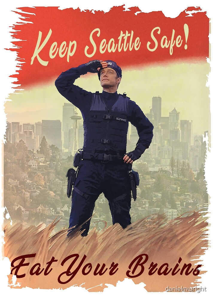 "iZombie - Major Lilywhite - Vintage Style Poster" by danielmwright ...