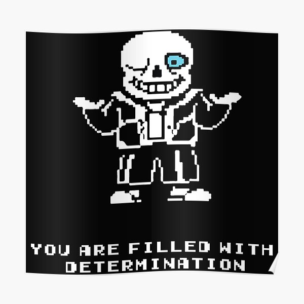 "Undertale Sans" Poster by Fiends | Redbubble