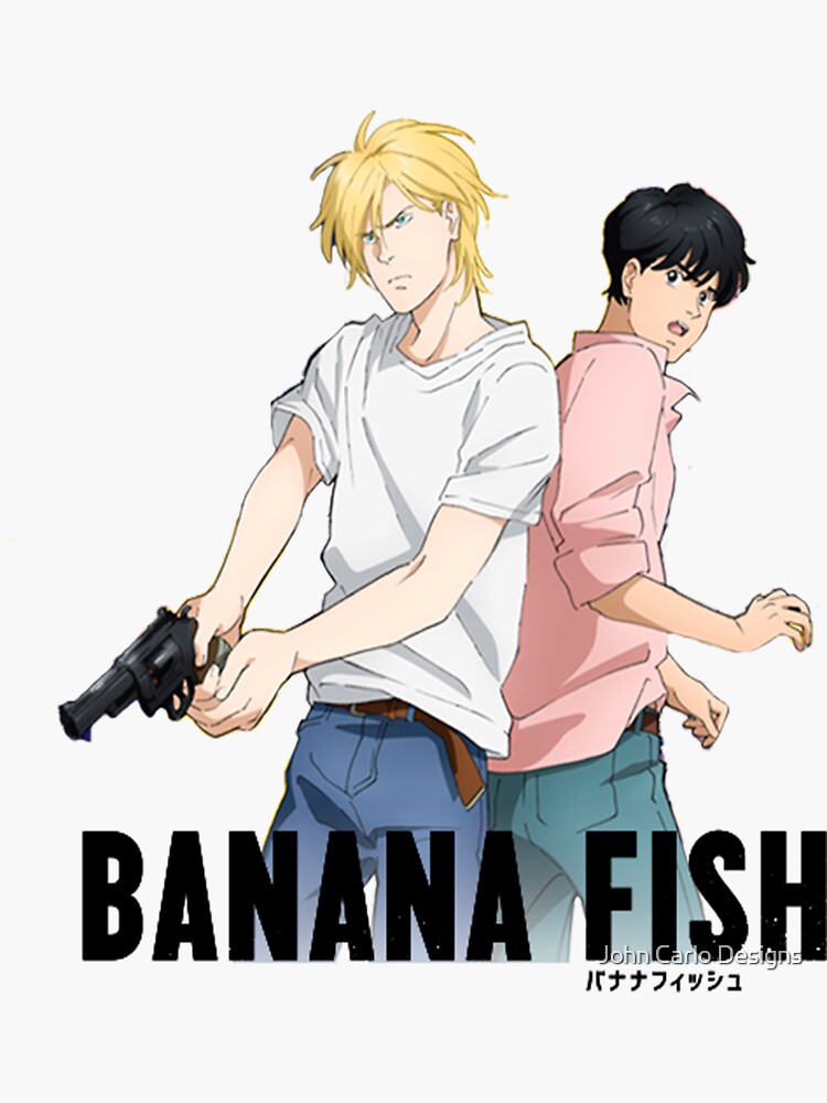 "Banana fish Art" Sticker for Sale by mdogxxx | Redbubble