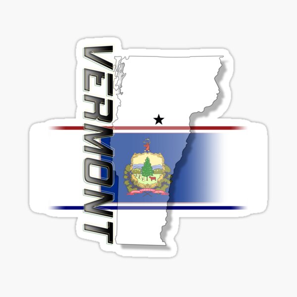 "Vermont - Vertical" Sticker by RicksPix | Redbubble