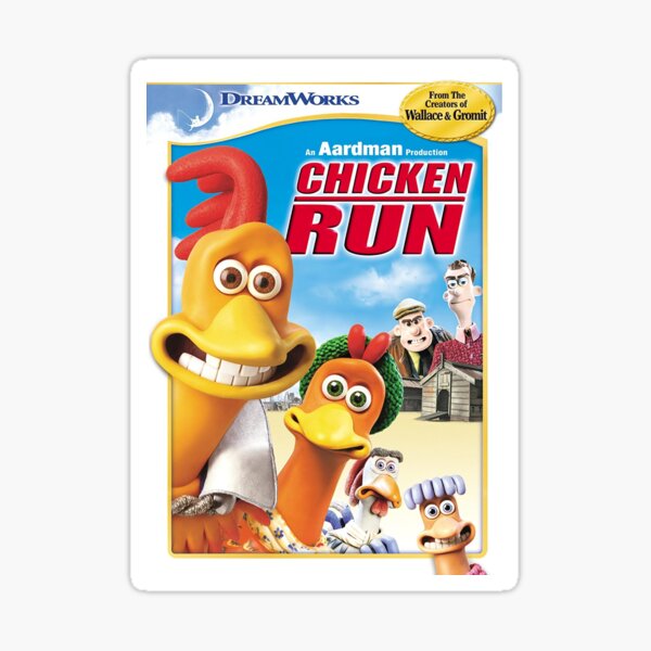 "Chicken Run" Sticker by fizzwidget | Redbubble