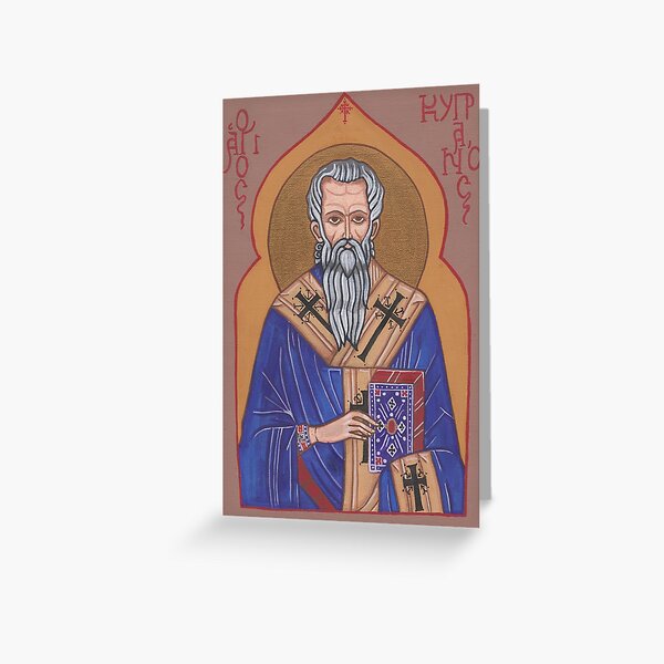 "Saint Cyprian Icon" Greeting Card for Sale by s-aldarnay | Redbubble