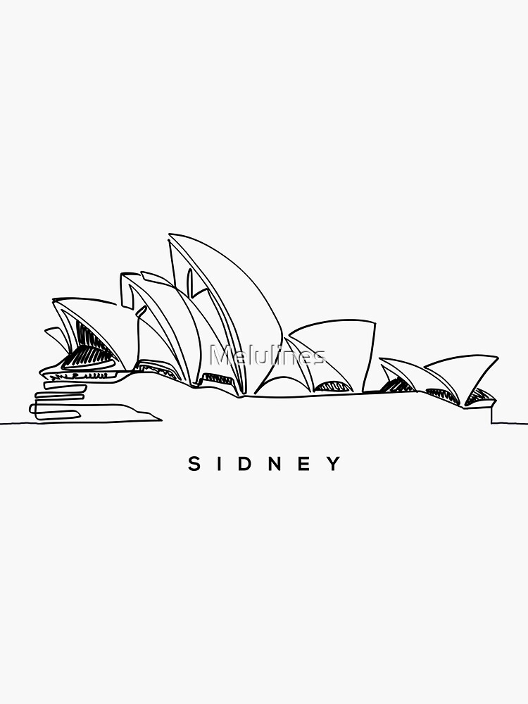 "Sidney" Sticker by Melulines | Redbubble