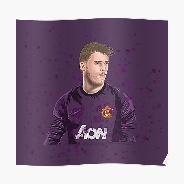 "Illustration De Gea Painting" Poster by azkamalane | Redbubble