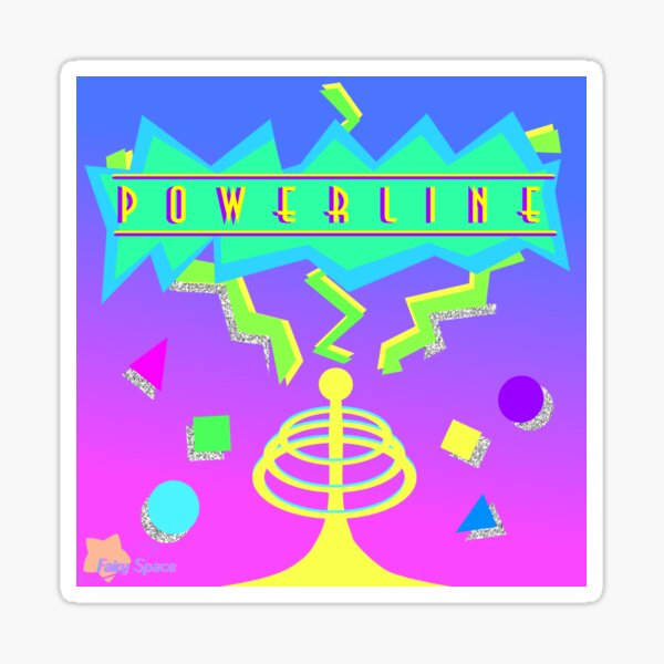 "Powerline" Sticker by fairyspace | Redbubble
