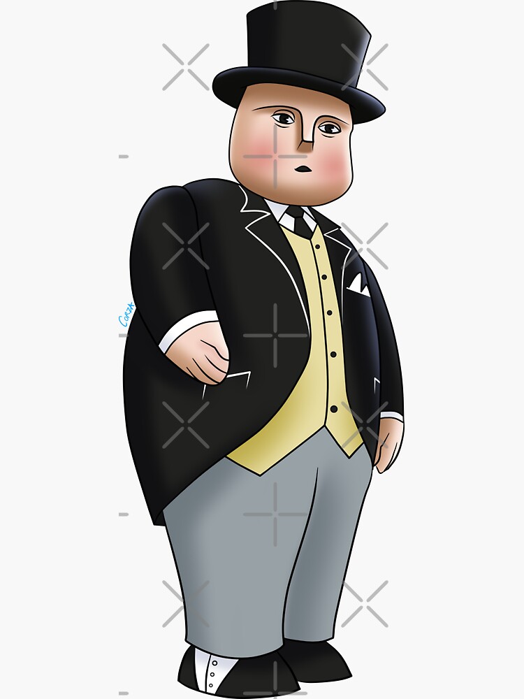 "The Fat Controller" Sticker for Sale by corzamoon | Redbubble