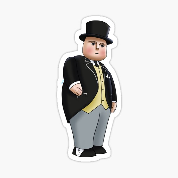 "The Fat Controller" Sticker for Sale by corzamoon | Redbubble