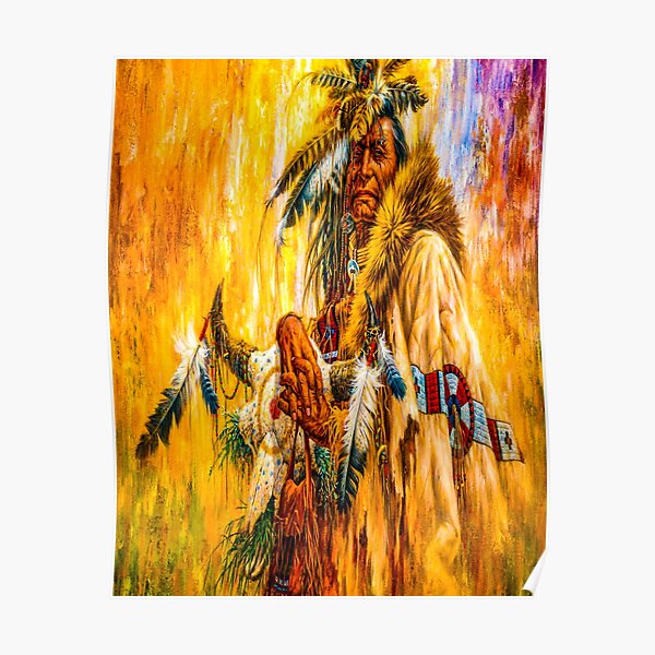 "fwc 4268 native american " Poster for Sale by fwc-usa-company | Redbubble