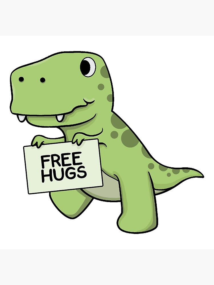 "T-Rex Hugs" Poster by MrSmithMachine | Redbubble