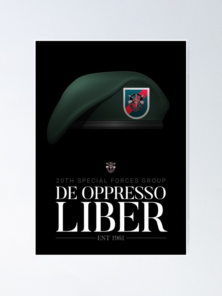 "20th Special Forces Group - De Oppresso Liber" Poster by ...