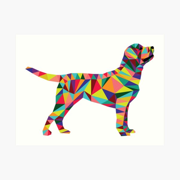 Abstract Dog Art Prints | Redbubble