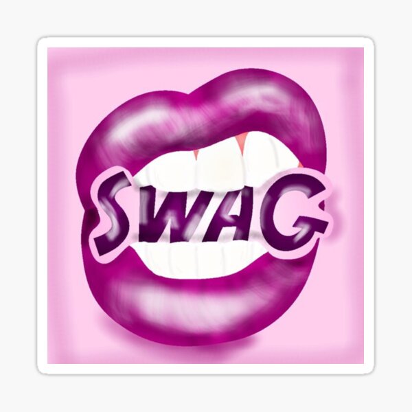 "Swag Lips" Sticker by ExpressionArts | Redbubble