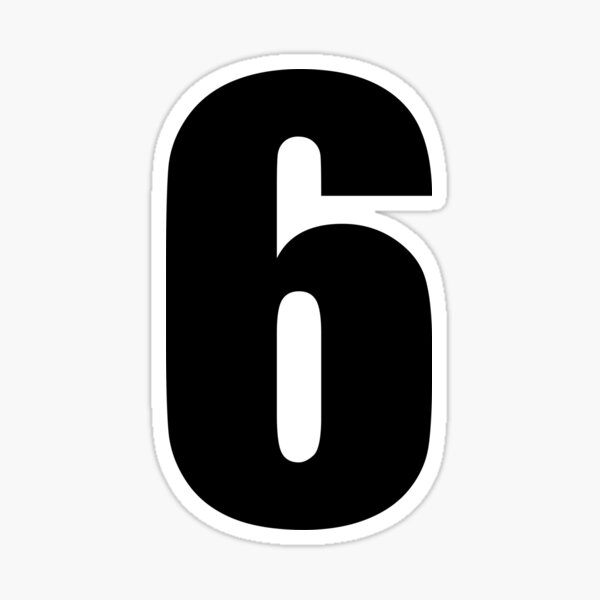 Large Number Stickers | Redbubble