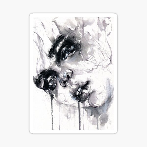 "Drooling" Sticker by doriana | Redbubble