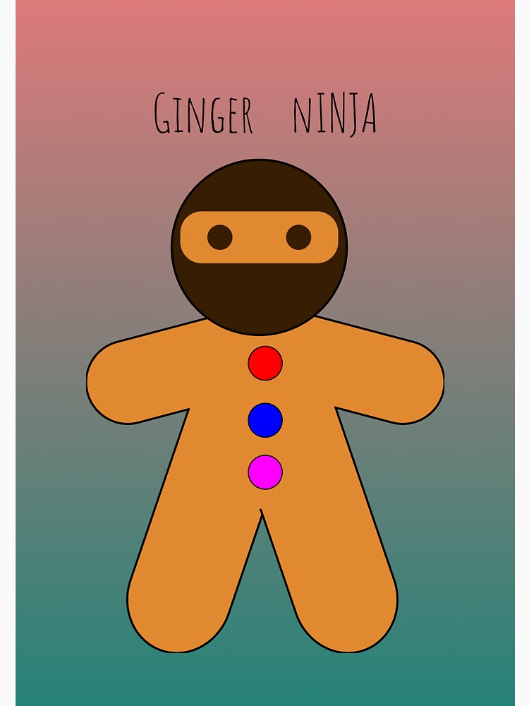 "Ginger Ninja Christmas card" T-shirt by MoonFetus | Redbubble