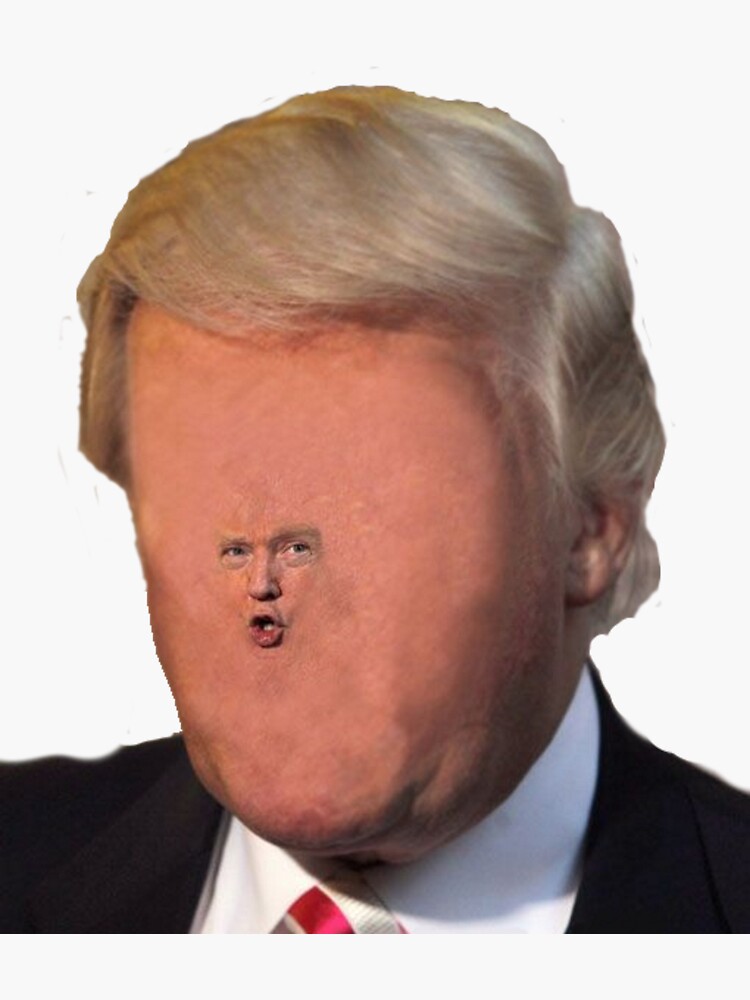 "Trump tiny face" Sticker by Aesyx | Redbubble