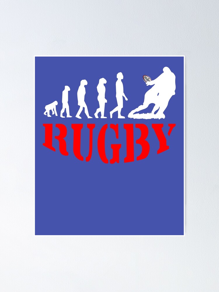 "Evolution of Rugby" Poster by totts87 | Redbubble