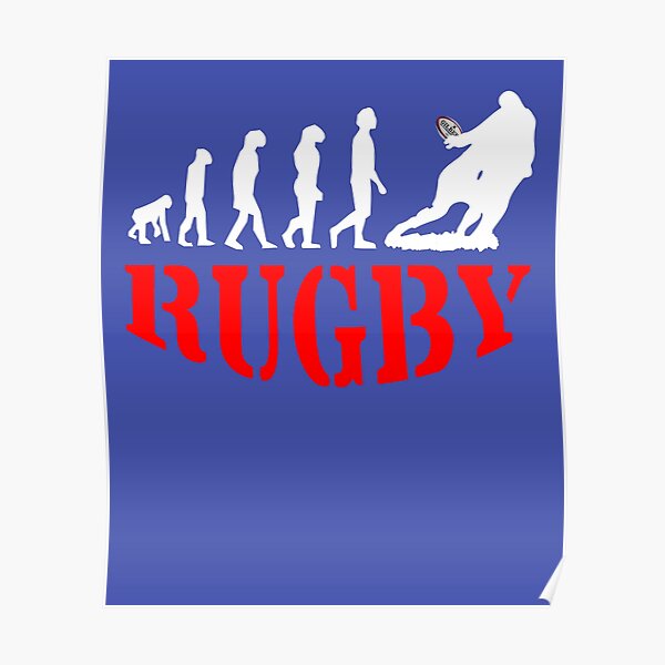 "Evolution of Rugby" Poster by totts87 | Redbubble
