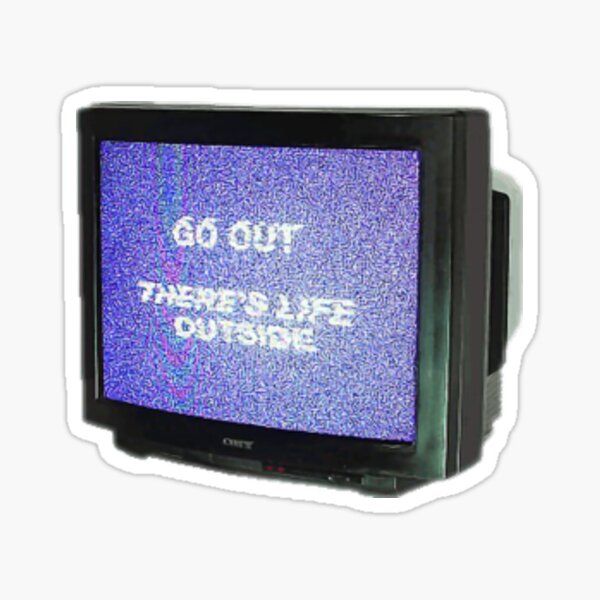 "Television Sticker" Sticker for Sale by michaela8 | Redbubble