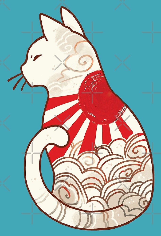 "Sunset Spirit Cat " by michelledraws | Redbubble