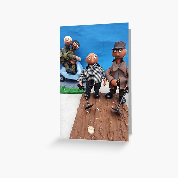 "D.M.D.C. - DUNCAN'S MINI DETECTORISTS CHARACTERS 5" Greeting Card for ...