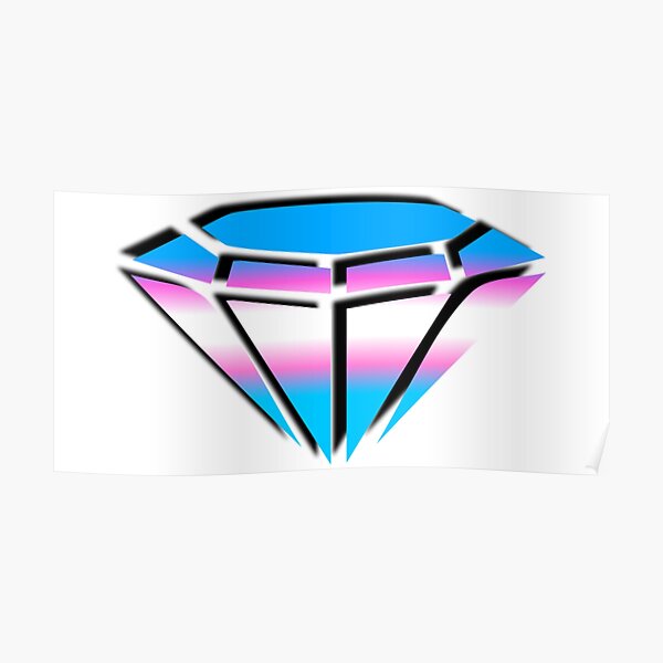 "Diamond Transgender Pride logo" Poster for Sale by thesaturnking ...