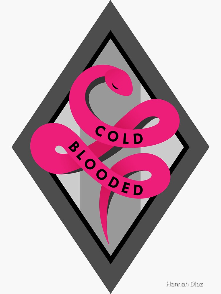 "Cold Blooded" Sticker by Chikagi | Redbubble