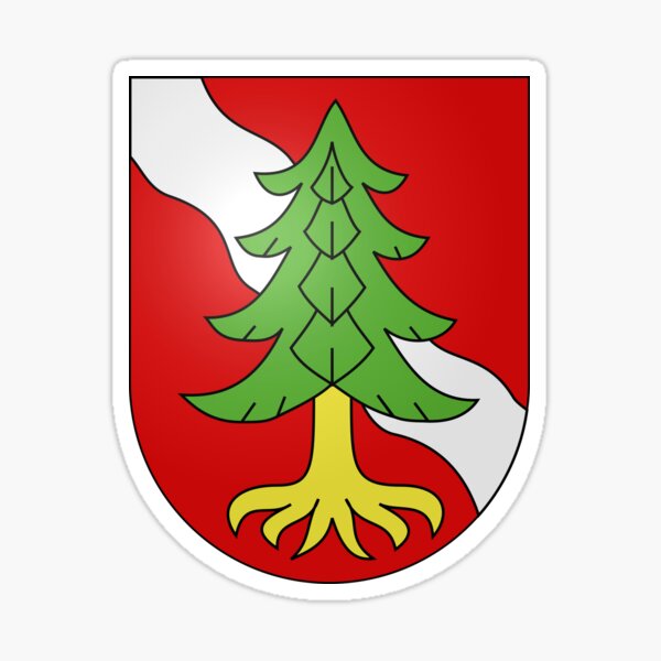 Pegatina «Escudo de armas municipal de eriz» de game2genesis | Redbubble