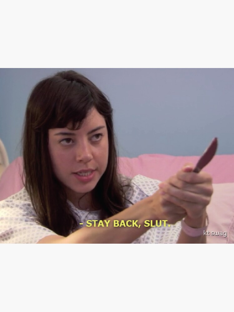 "stay back" Sticker for Sale by kspore | Redbubble