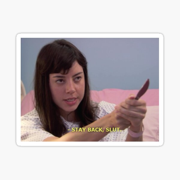 "stay back" Sticker for Sale by kspore | Redbubble