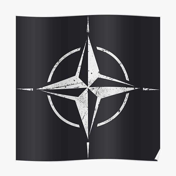 Poster « Drapeau OTAN OTAN Symbole Alliance militaire occidentale ...
