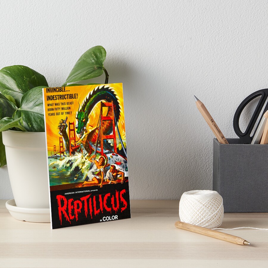 "Reptilicus 1961 Movie Poster" Art Board Print by akbangar | Redbubble