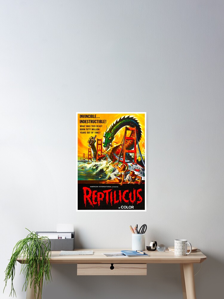 Póster for Sale con la obra «Cartel de la película Reptilicus 1961» de ...
