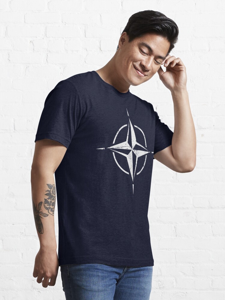 "NATO OTAN Flag Symbol Western Military Alliance" Essential T-Shirt for ...