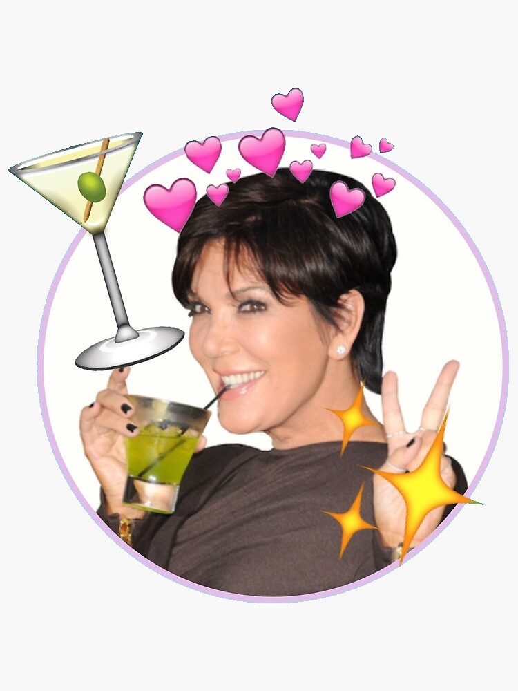 "kris jenner meme" Sticker for Sale by raddadshop | Redbubble