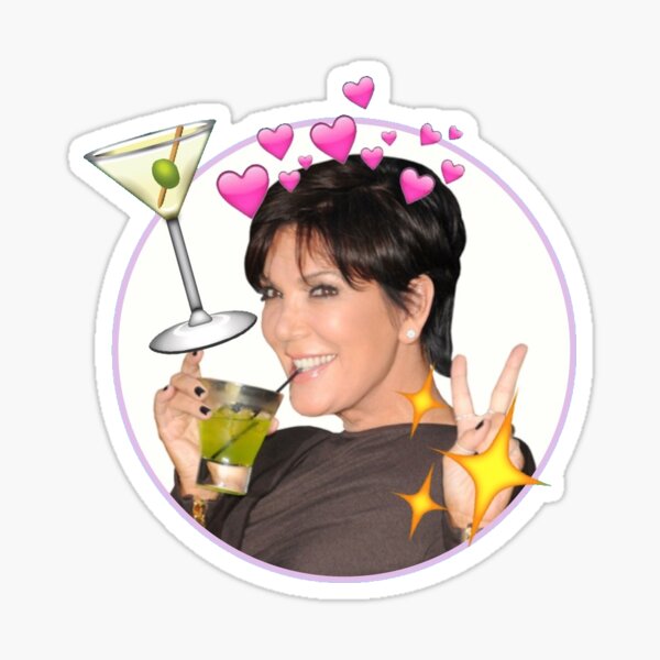 "kris jenner meme" Sticker for Sale by raddadshop | Redbubble