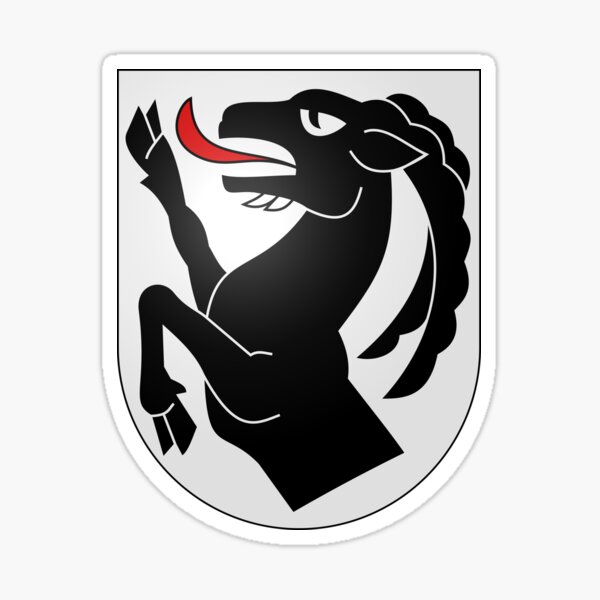"Municipal coat of arms Interlaken" Sticker for Sale by game2genesis ...