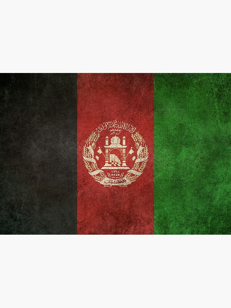 "Old and Worn Distressed Vintage Flag of Afghanistan" Poster by ...