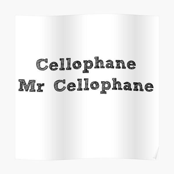 "Chicago - Mr Cellophane" Poster for Sale by broadway-island | Redbubble