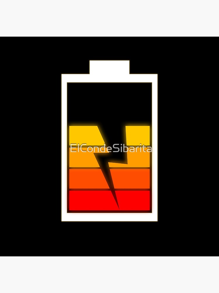 "EXHAUSTED BATTERY" Poster by ElCondeSibarita | Redbubble