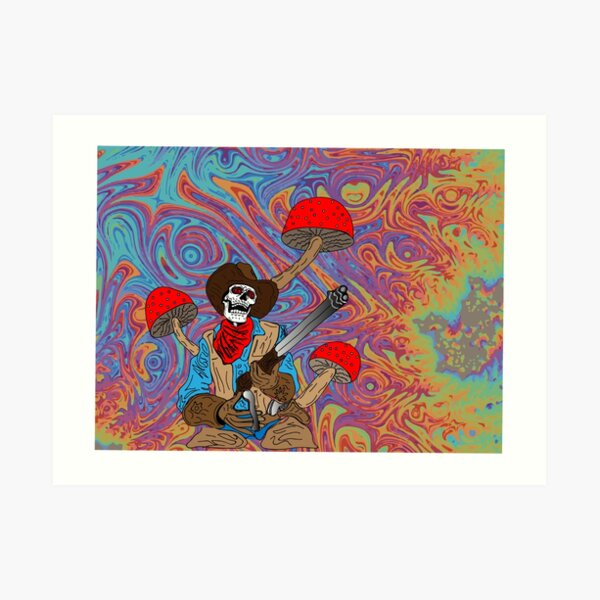 Psychedelic Cowboy Art Prints | Redbubble