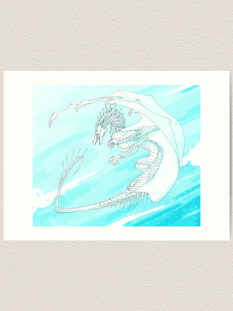 "IceWing in Flight" Art Print for Sale by IceOfWaterflock | Redbubble