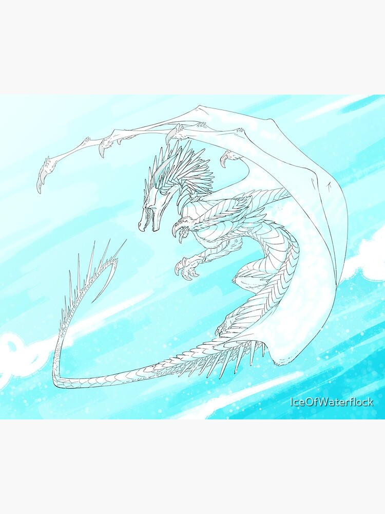 "IceWing in Flight" Art Print for Sale by IceOfWaterflock | Redbubble